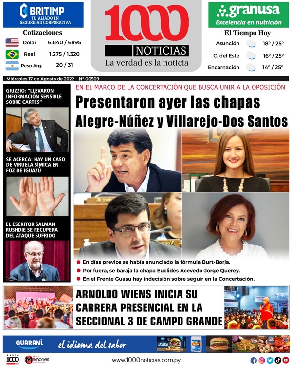 17 Agosto 2022 | 1000 Noticias