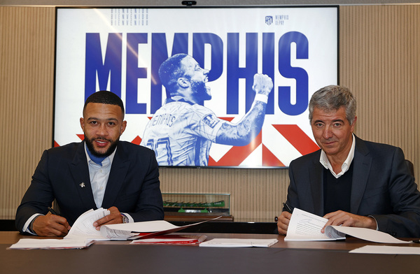 El holándes Memphis Depay es nuevo jugador del Atlético de Madrid El holándes Memphis Depay es nuevo jugador del Atlético de Madrid