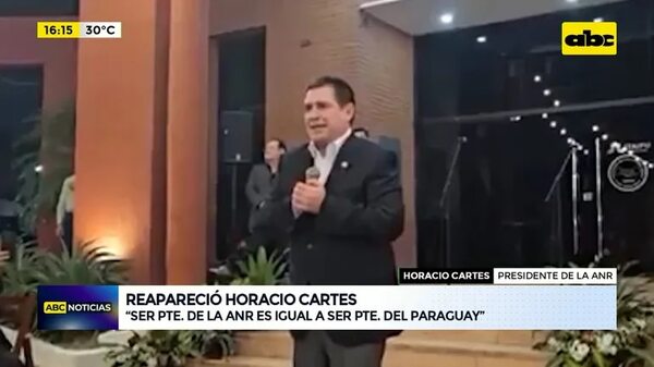 Video: Cartes dice que ser presidente de la ANR es como ser Presidente ...